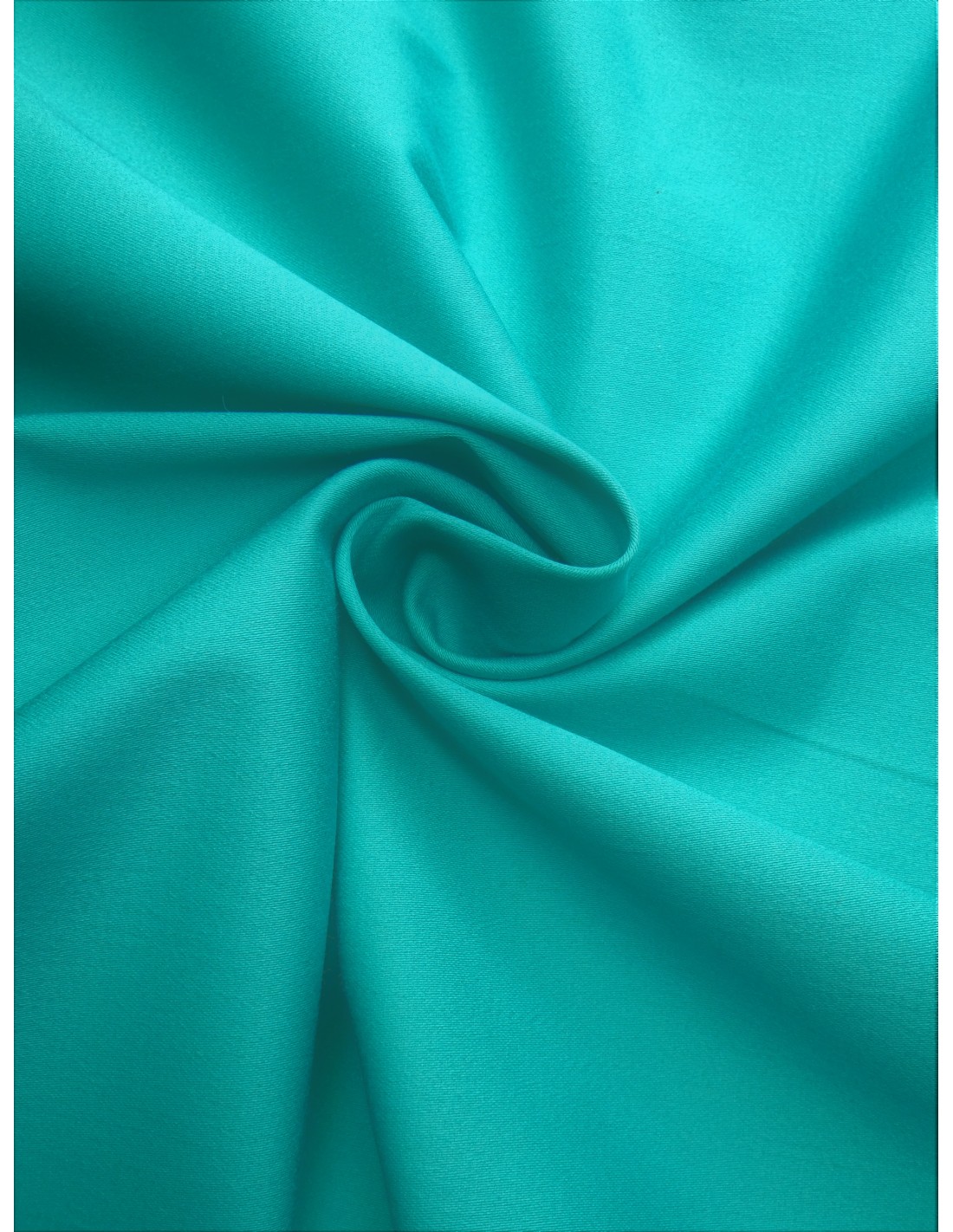 Tissu satin de coton - Vert turquoise